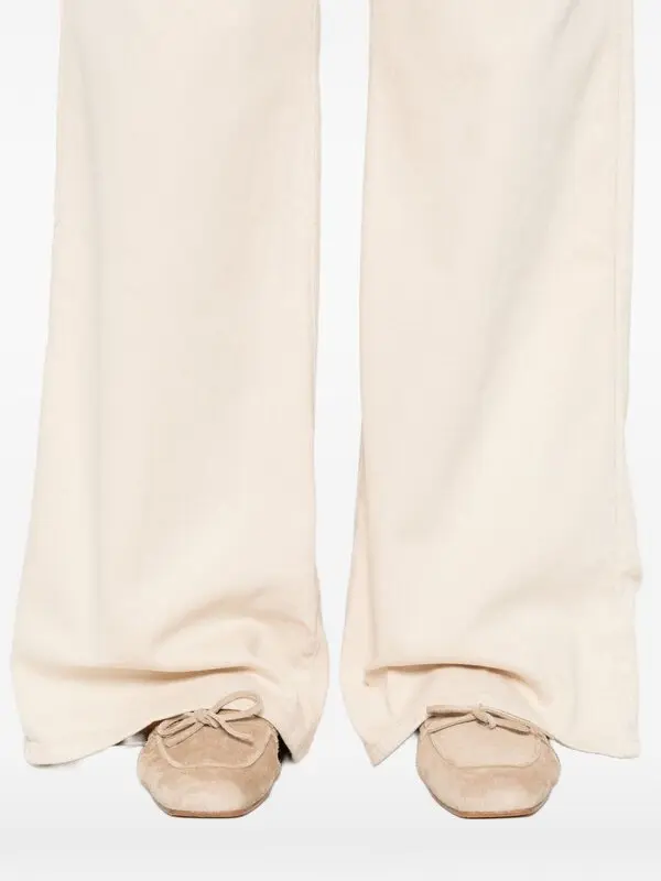 7 For All Mankind Lotta Wide-leg Denim Jeans - Beige