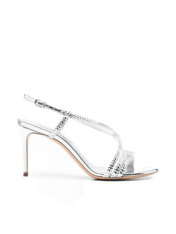 Casadei Starsway Julia Metallic Stiletto Heeled Sandals