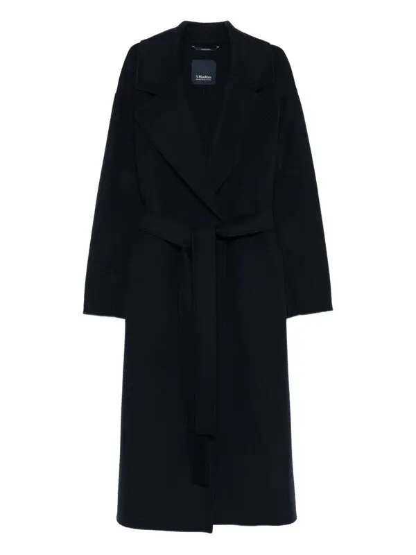 Max Mara Wool Long Coat - Blue