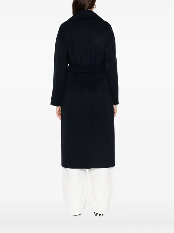 Max Mara Wool Long Coat - Blue