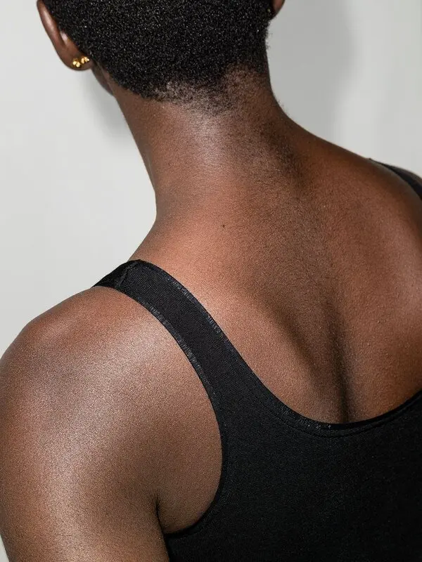 Wolford Jamaika Bodysuit With Scoop Neck And Thong Back - Black