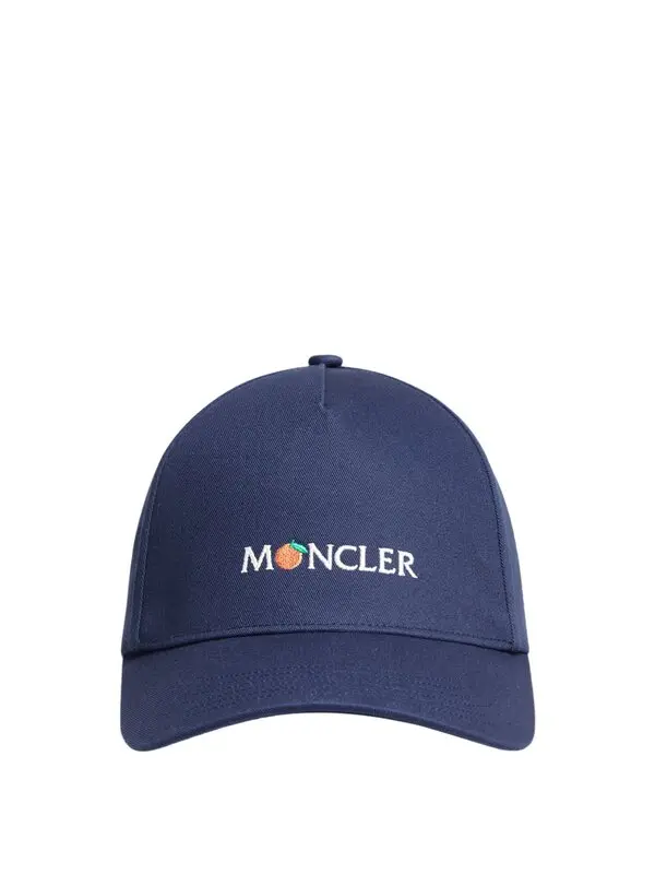 MONCLER X GILGA FARM BY DONALD GLOVER Cap With Embroidered Logo - Blue