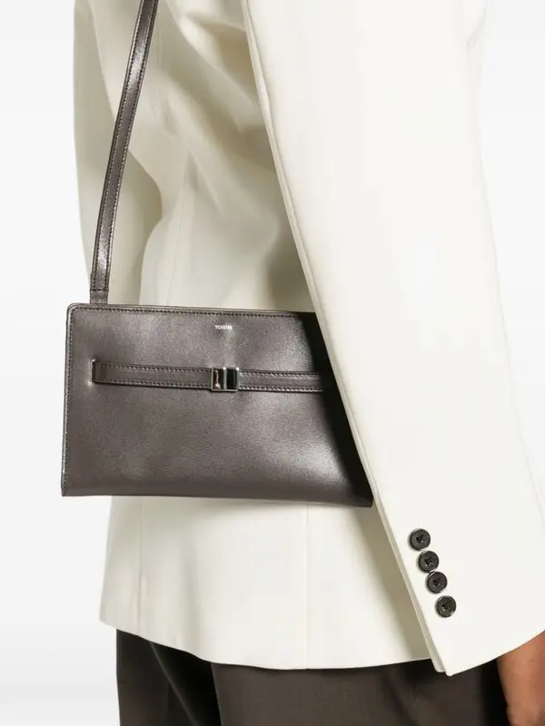 TOTEME Leather Mini Crossbody Bag - Brown