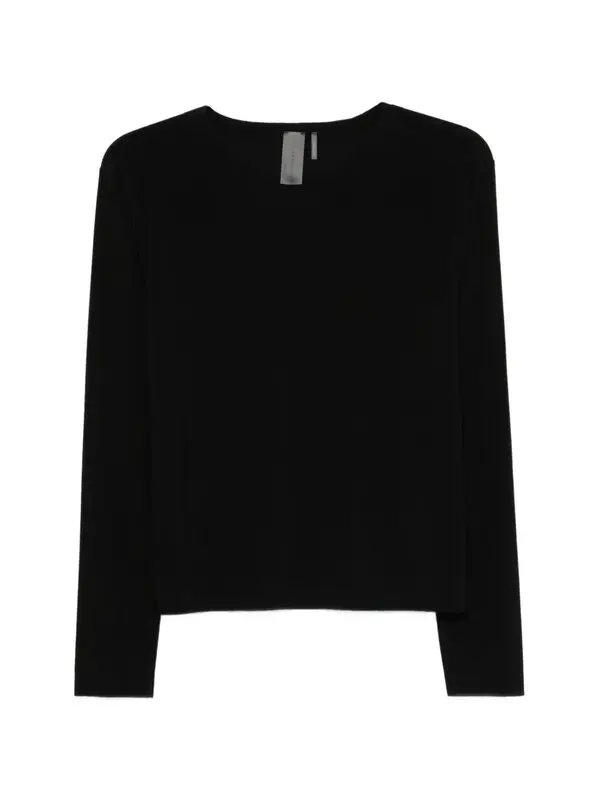 Norma Kamali Long Sleeve Round Neck Top