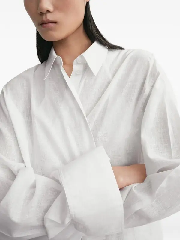 TOTEME Linen And Cotton Blend Shirt