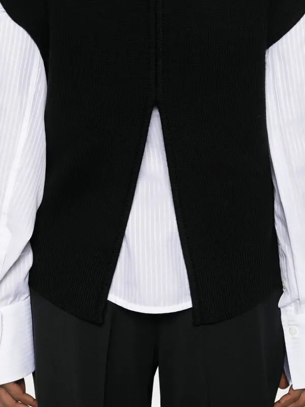 TOTEME Wool Vest - Black