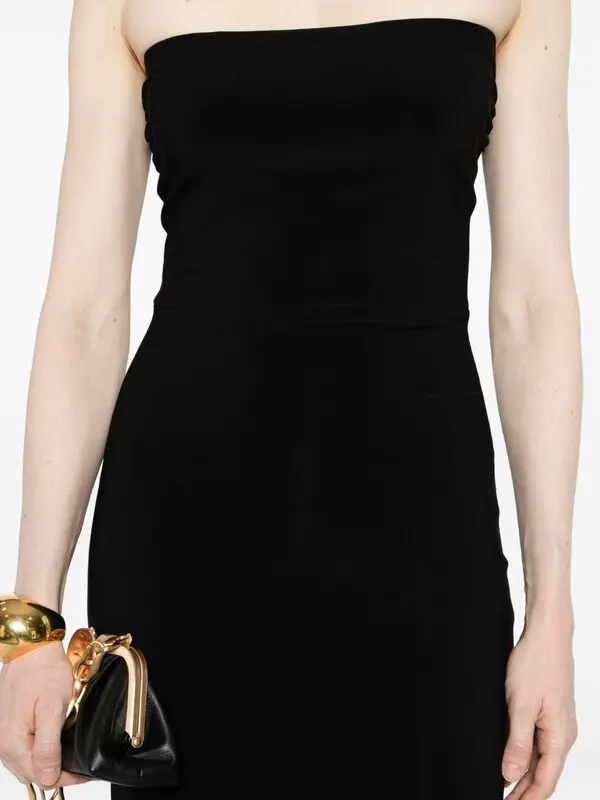 Norma Kamali Strapless Midi Dress
