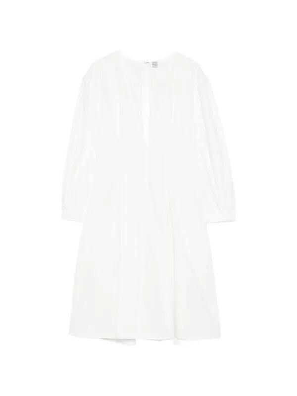 TOTEME Balloon Sleeve Cotton Dress