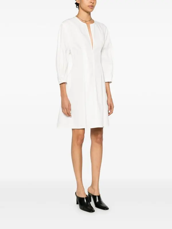 TOTEME Balloon Sleeve Cotton Dress