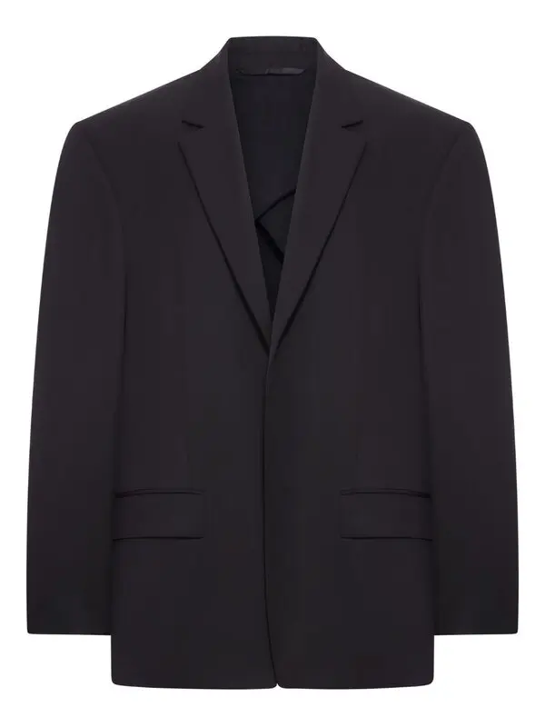 Balenciaga Tailored Wool Jacket With Notched Lapel