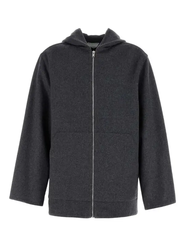 Bottega Veneta Hooded Jacket With Zip Closure And Pouch Pockets