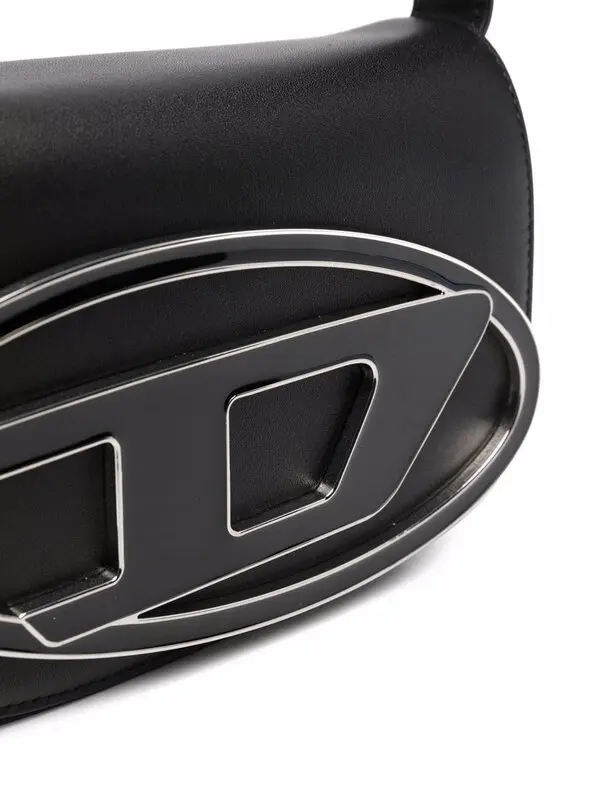 DIESEL® 1dr Leather Shoulder Bag - Black