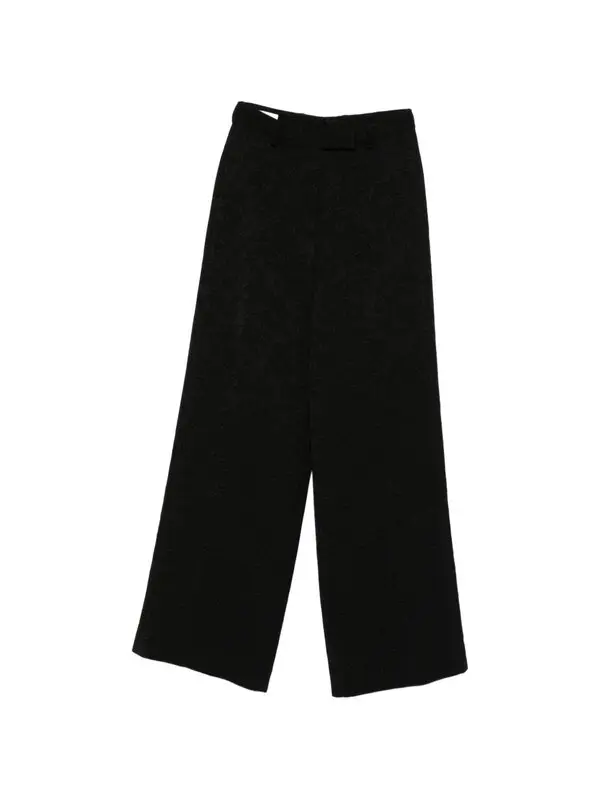 Dries Van Noten Floral Jacquard Wide-leg Trousers