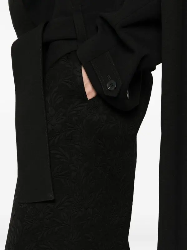 Dries Van Noten Floral Jacquard Wide-leg Trousers
