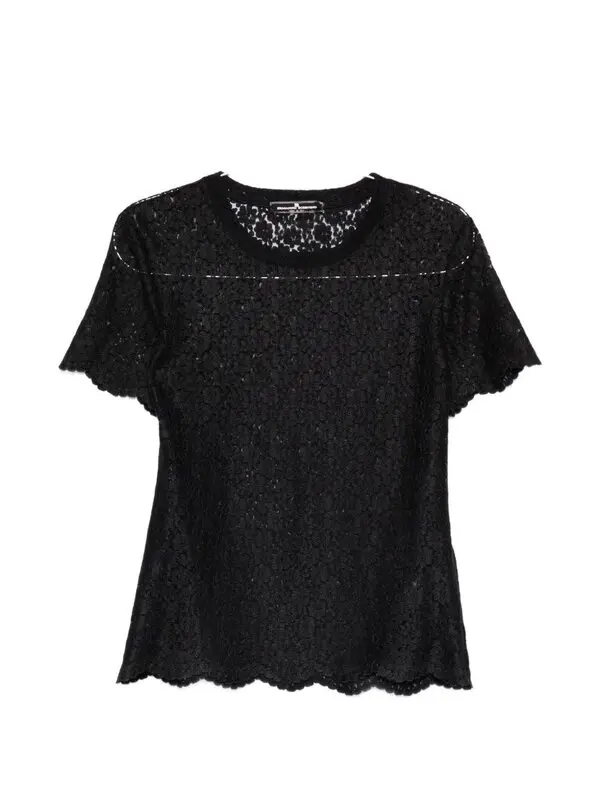 Ermanno Scervino Embroidered Lace T-shirt