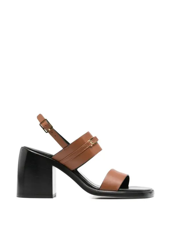 SERGIO ROSSI Leather High Heel Sandals
