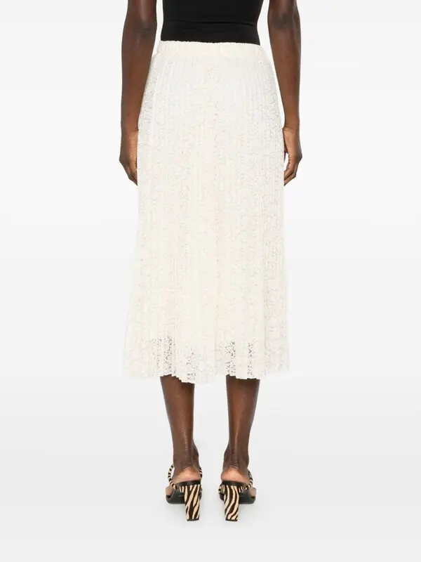 Ermanno Scervino Embroidered Pleated Skirt