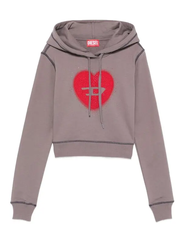 DIESEL® Heart Cotton Hoodie