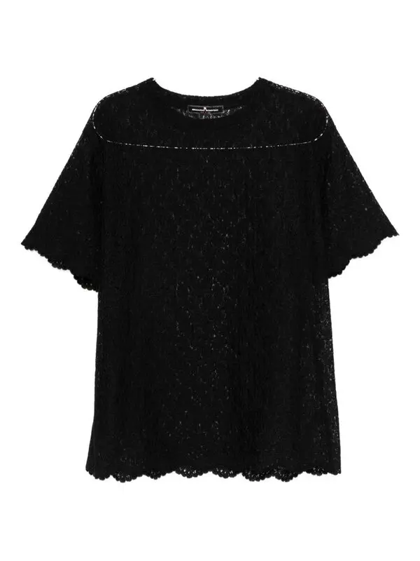 Ermanno Scervino Embroidered Lace T-shirt