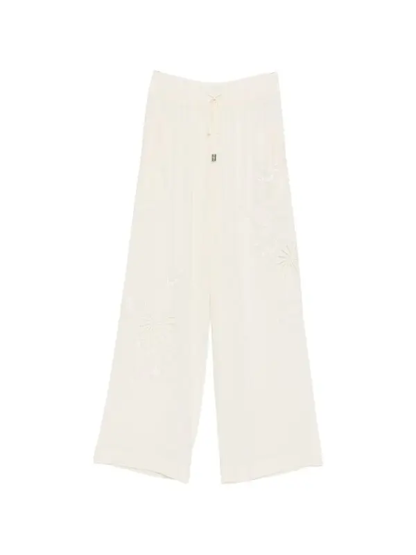 Ermanno Scervino Silk Pajama Trousers - White