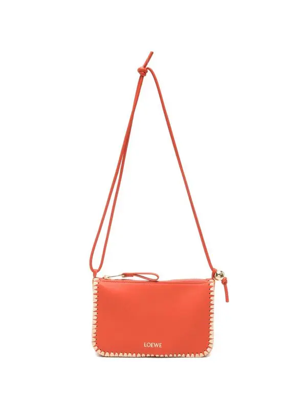 Loewe Rio Leather Mini Bag - Orange
