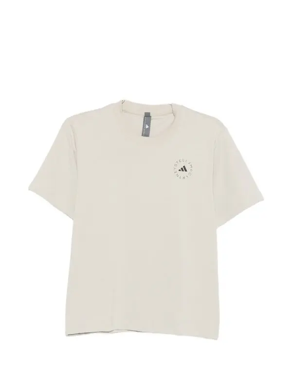 Adidas By Stella McCartney Logo T-shirt - Beige
