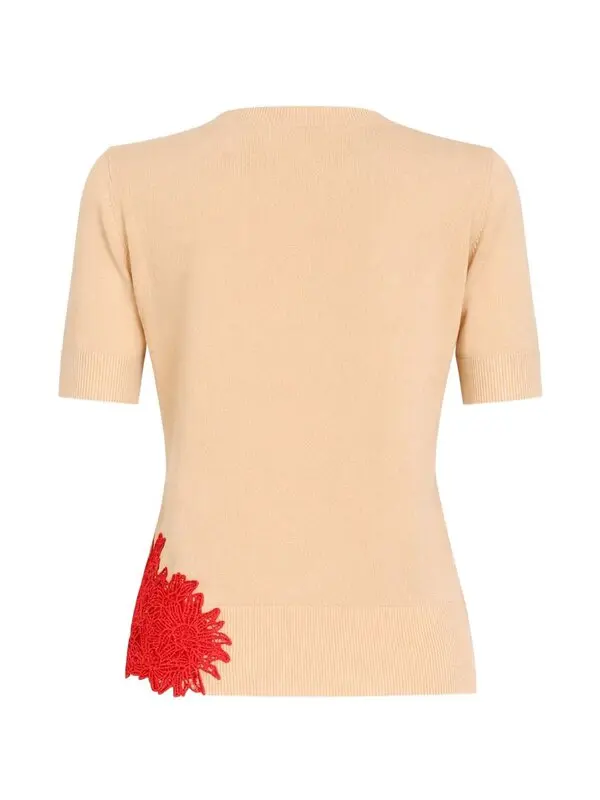Ermanno Scervino Embroidered Knit Top