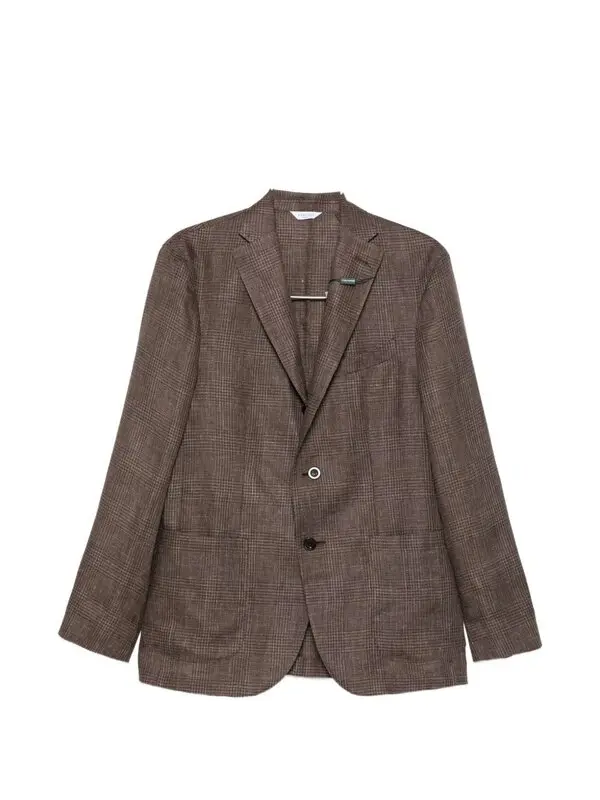 Boglioli Linen Check Blazer