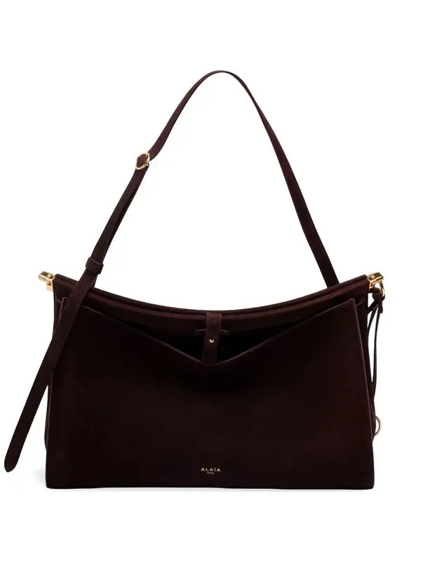 Alaïa Pocket 35 Leather Shoulder Bag - Red