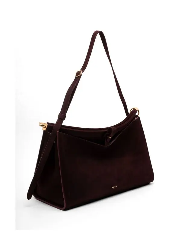 Alaïa Pocket 35 Leather Shoulder Bag - Red