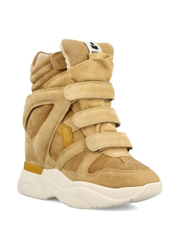 Isabel Marant Étoile Balskee Suede Leather Sneakers - Beige