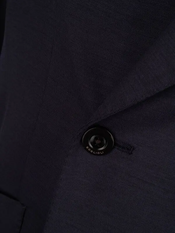 Boglioli Wool Double-breasted Jacket - Blue