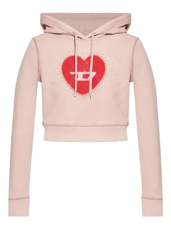 DIESEL® Heart Cotton Hoodie