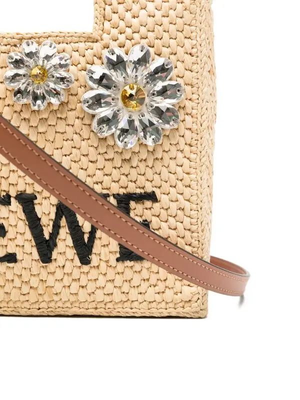 Loewe Font Daisy Mini Tote - Beige