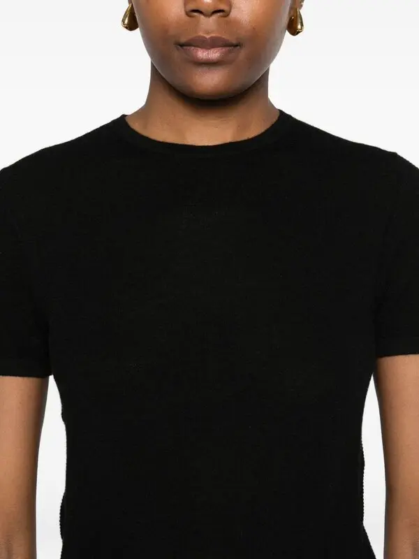 LISA YANG Ira Cashmere T-shirt - Black