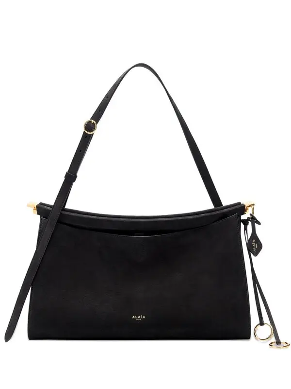 Alaïa Pocket 35 Leather Shoulder Bag - Black