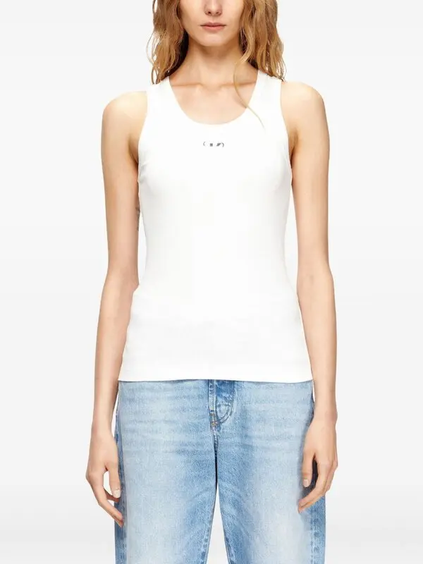 DIESEL® Logo Cotton Ribbed Tank Top