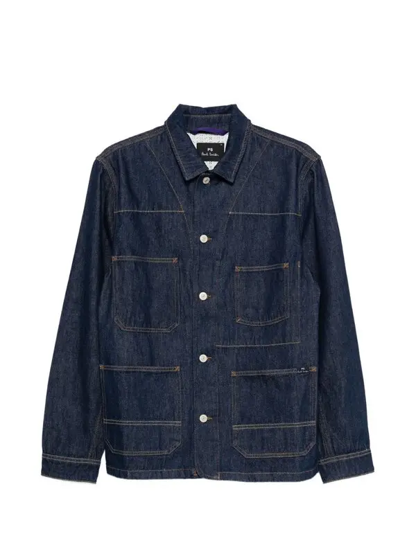 Paul Smith Denim Chore Jacket With Classic Collar