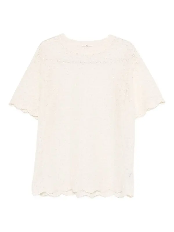 Ermanno Scervino Embroidered Lace T-shirt