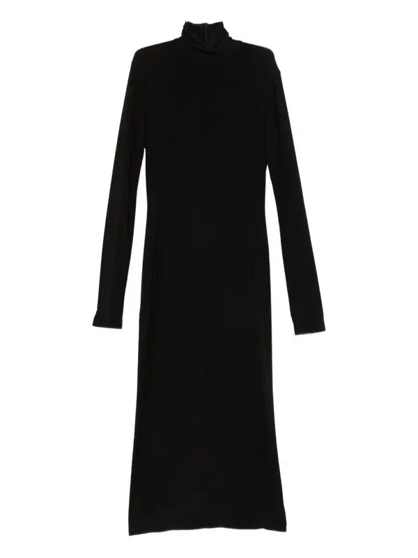 Norma Kamali Turtle-neck Midi Dress