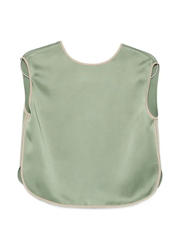 FORTE_FORTE Sleeveless Trimmed Top