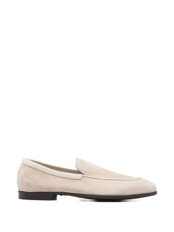 John Lobb Tyne Suede Leather Loafers