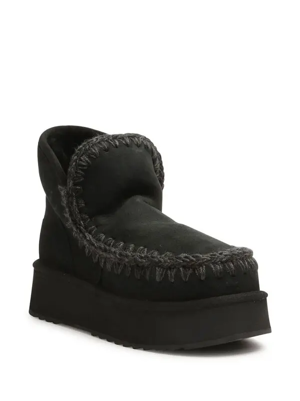 Mou Mini Eskimo Platform Boots - Black