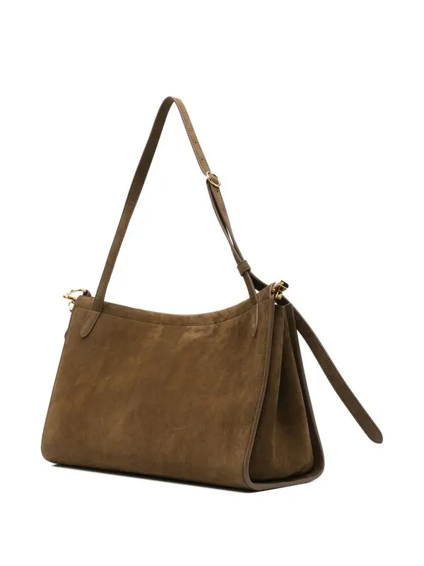 Alaïa Pocket 35 Leather Shoulder Bag - Green