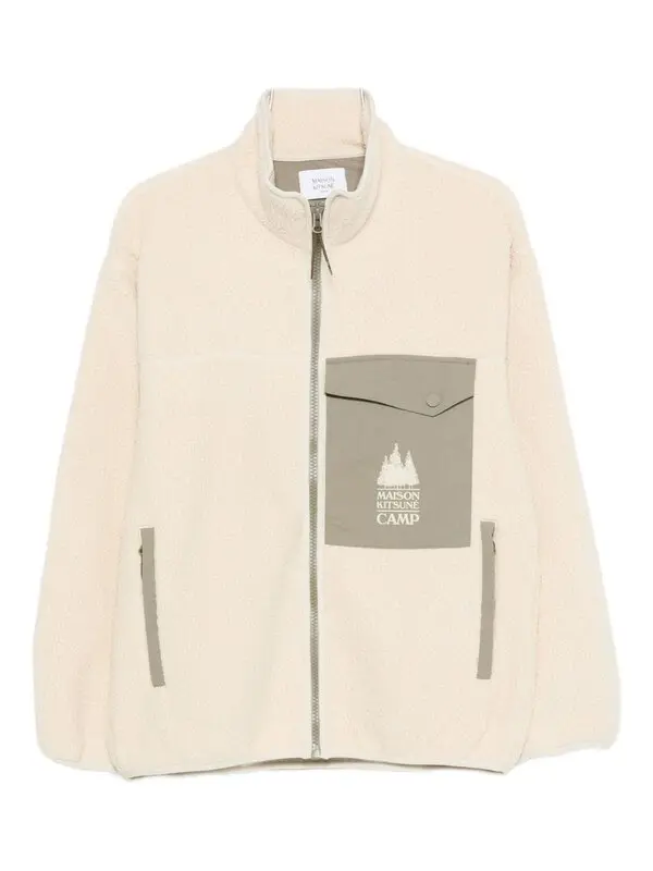 Maison Kitsuné Pile Fleece Zip-up Jacket