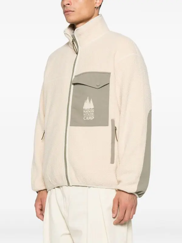 Maison Kitsuné Pile Fleece Zip-up Jacket
