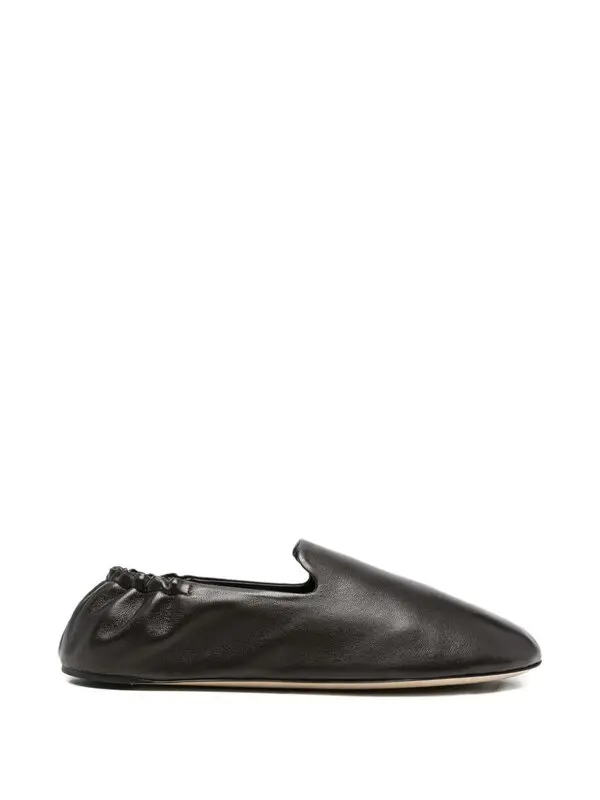THE ROW Casa Leather Loafers - Brown