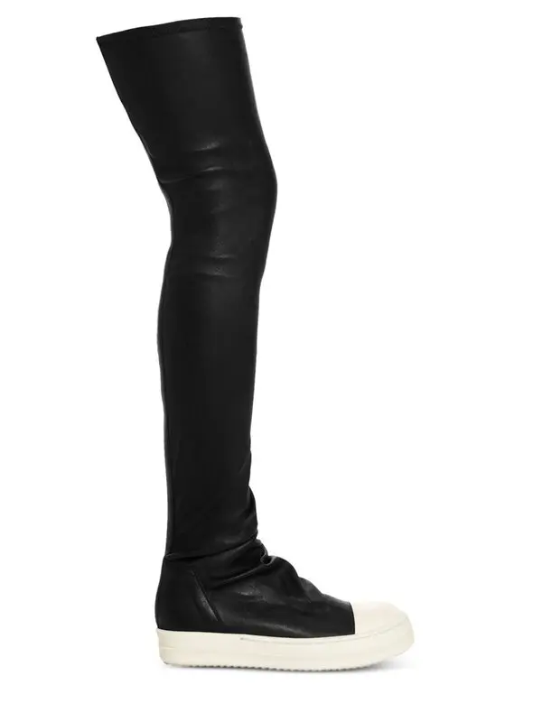 Rick Owens Over-the-knee Boots With Stretch Toe Cap