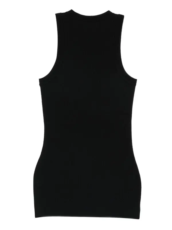 LISA YANG Amya Ribbed Cotton And Cashmere Sleeveless Top