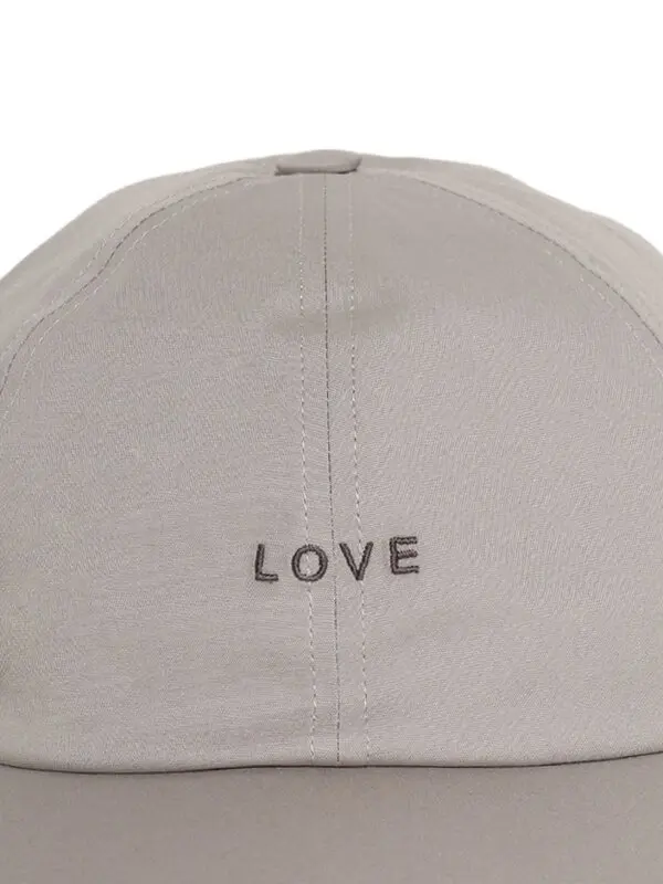 Rick Owens Baseball Cap With Embroidered Detail - White